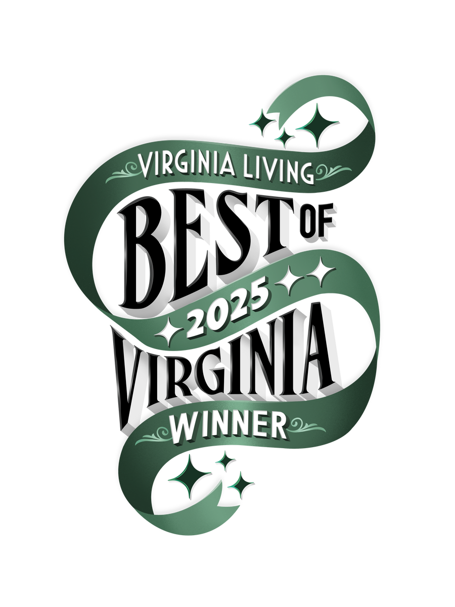 Official Best of Virginia 2025 Winner's Window Decal (3.5" x 3.5")