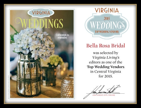Official Top Wedding Vendors 2015 Plaque, M (13" x 10")